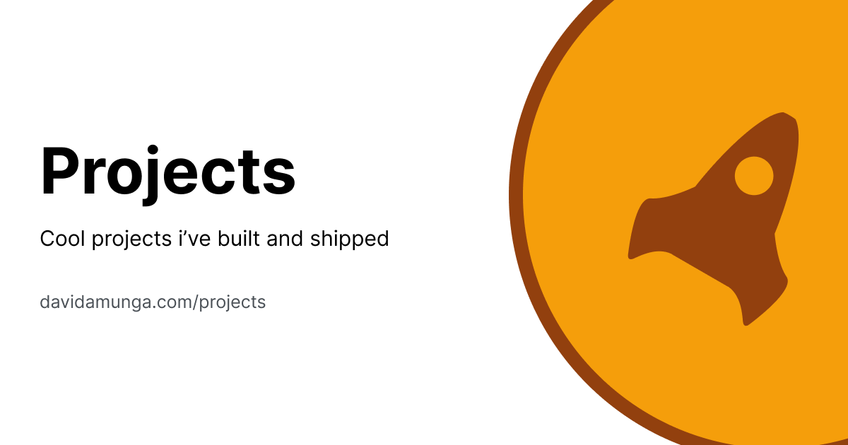 David Amunga | Projects